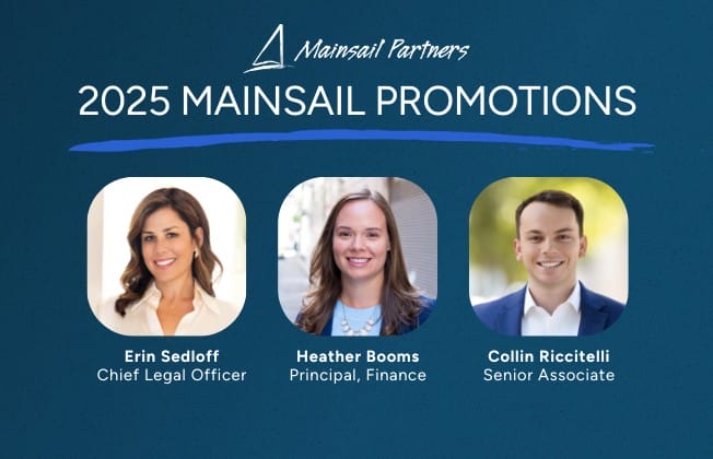 Mainsail Partners Announces Three Internal Promotions - Mainsail Partners