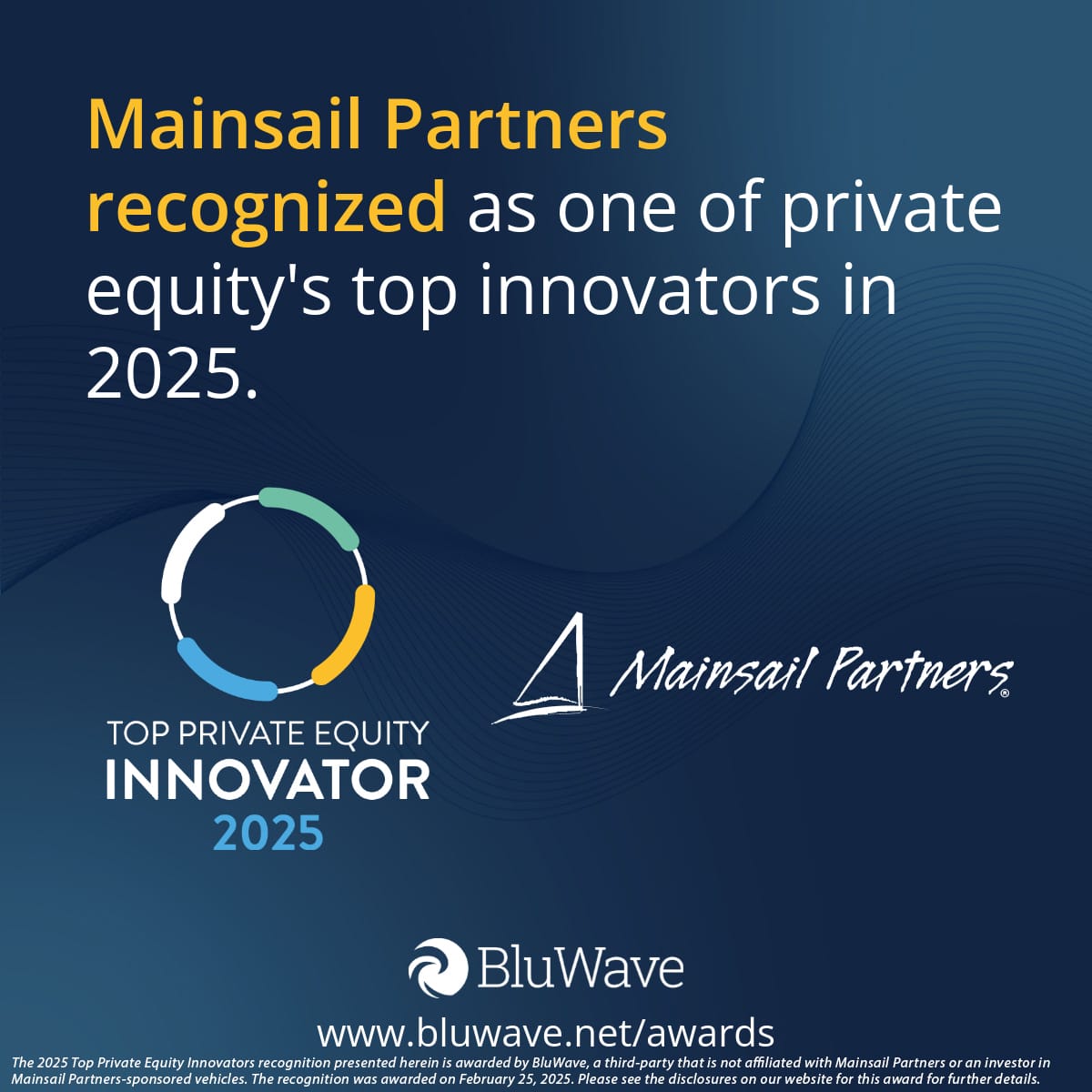 Mainsail Partners Recognized as a 2025 Top Private Equity Innovator by ...