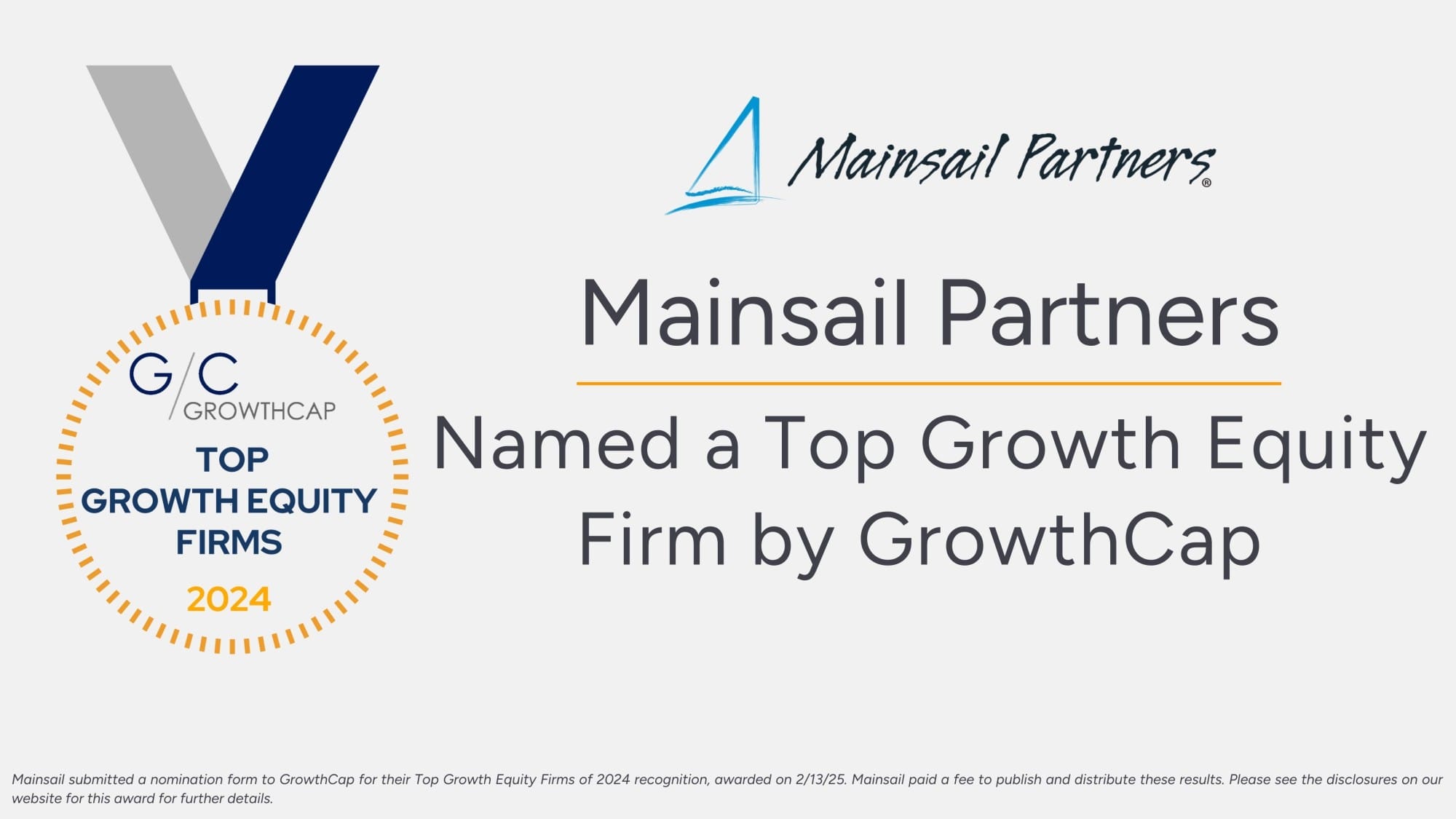 Mainsail Partners Named a Top Growth Equity Firm of 2024 - Mainsail ...